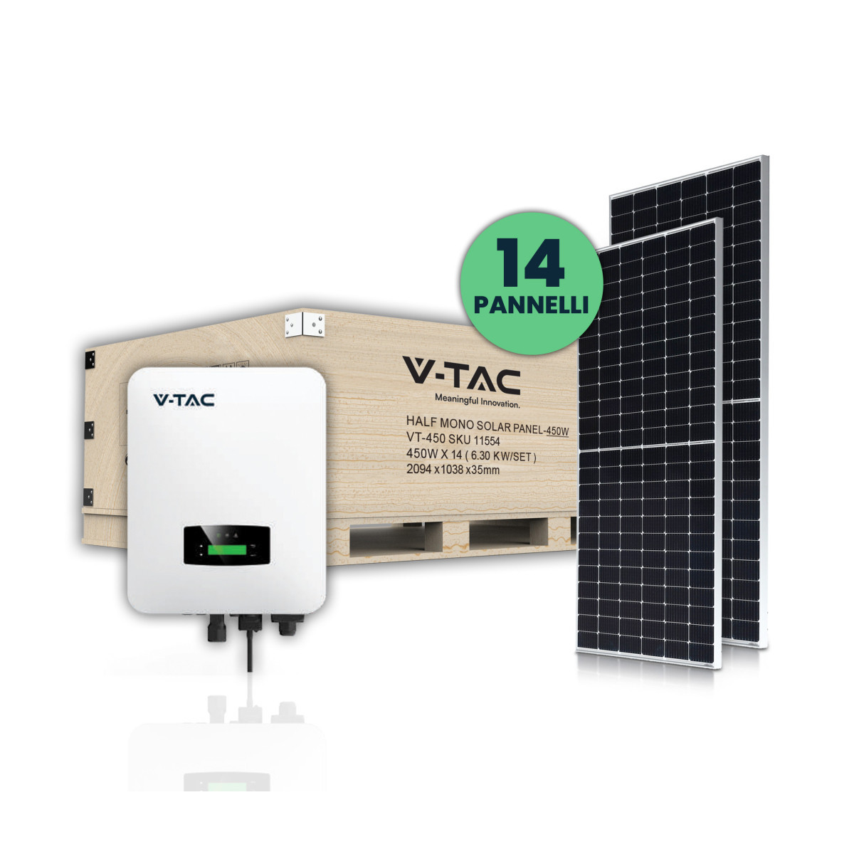 KIT Fotovoltaico 6kW con 14 Pannelli Solari Fotovoltaici ...